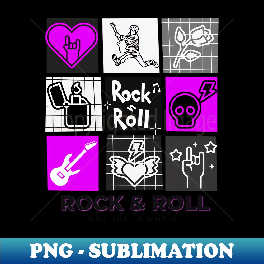 Rock n roll - is not just a music - PNG Sublimation Digital | Inspire ...