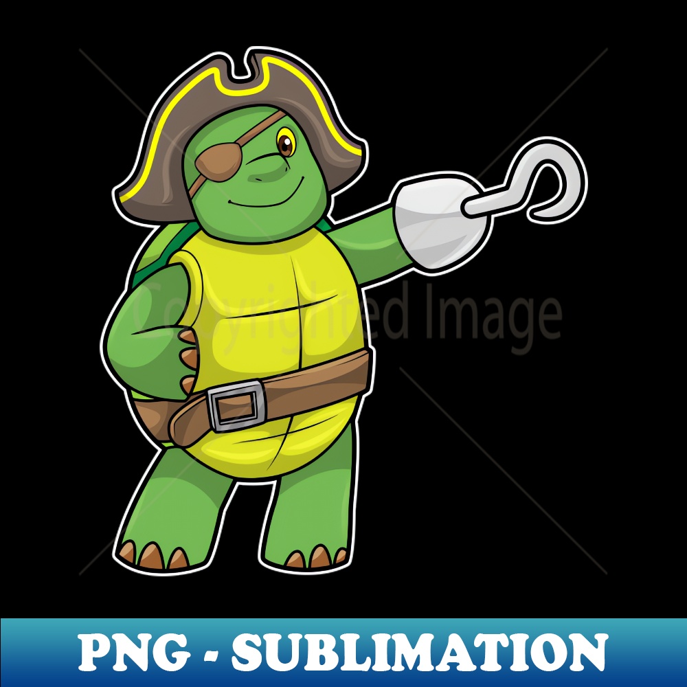 Turtle as Pirate with Hooked hand Eye patch - Signature Sub | Inspire ...