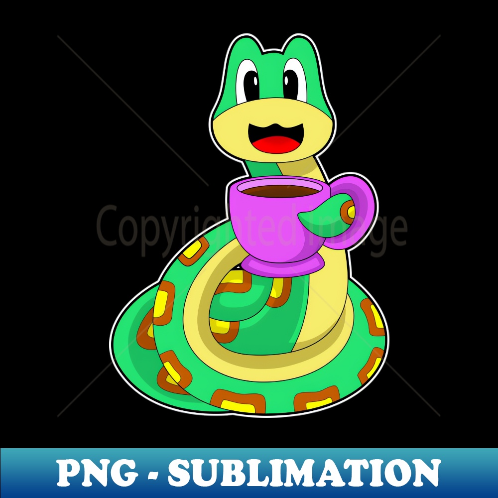 Snake Coffee - Decorative Sublimation PNG File - Spice Up Yo - Inspire ...