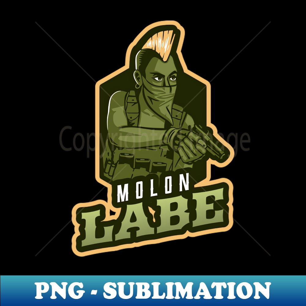 Mohawk Hairstyle Man With A Gun - Artistic Sublimation Digit - Inspire ...