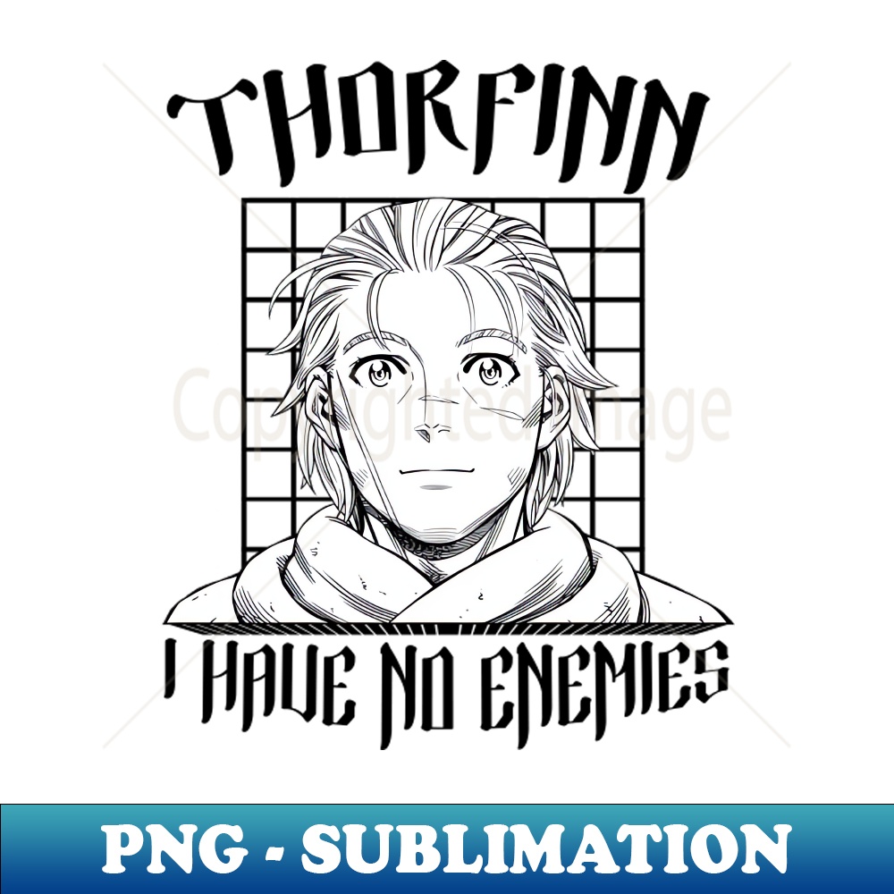 Thorfinn - I HAVE NO ENEMIES - Vinland Saga white - Sublimat | Inspire ...