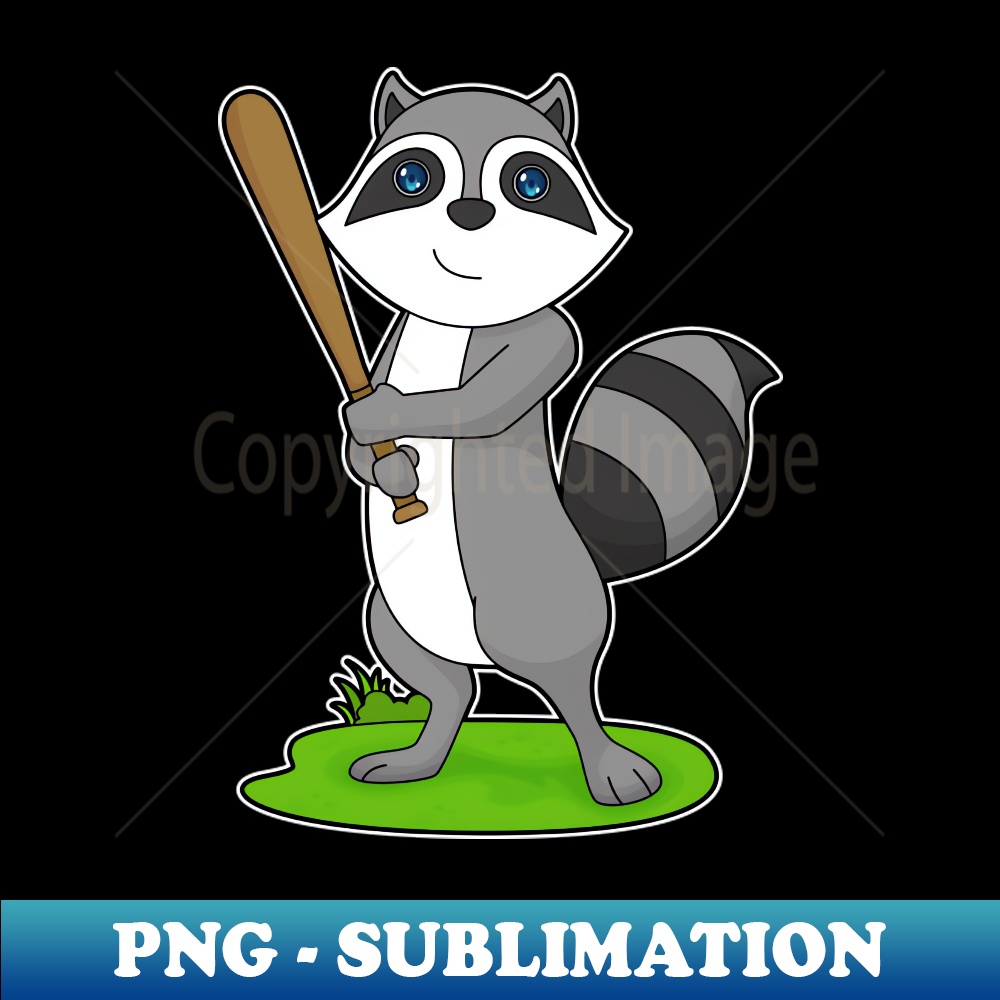 Racoon Baseball Baseball bat - PNG Transparent Sublimation F | Inspire ...