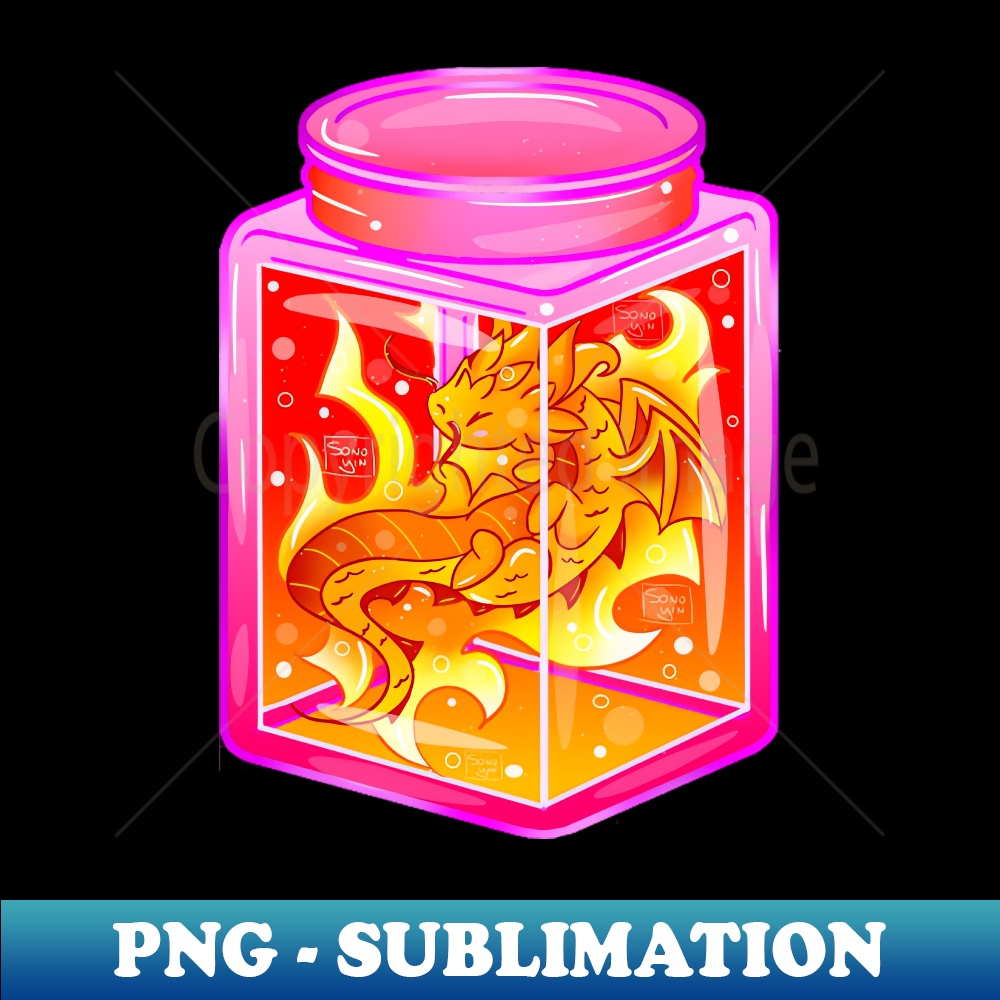 Dragon Jar - PNG Transparent Sublimation File - Create with - Inspire ...