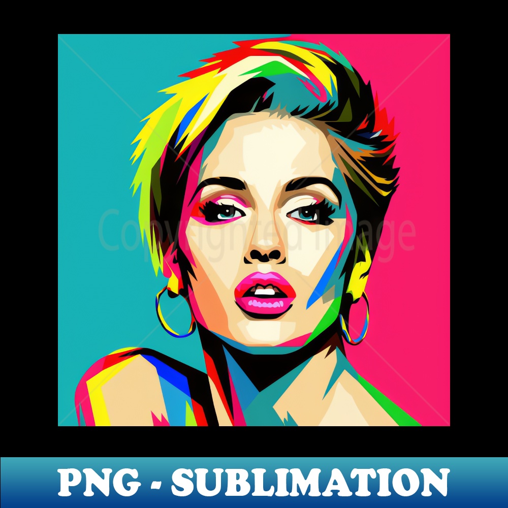 Miley Cyrus Pop Art - PNG Transparent Digital Download File - Inspire ...