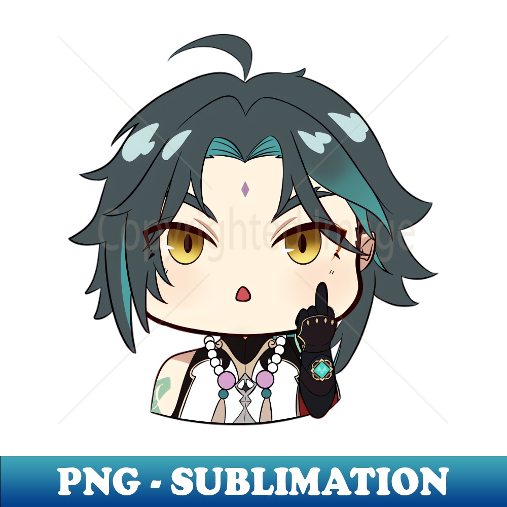 Chibi Xiao Genshin Impact middle finger - Artistic Sublimati | Inspire ...