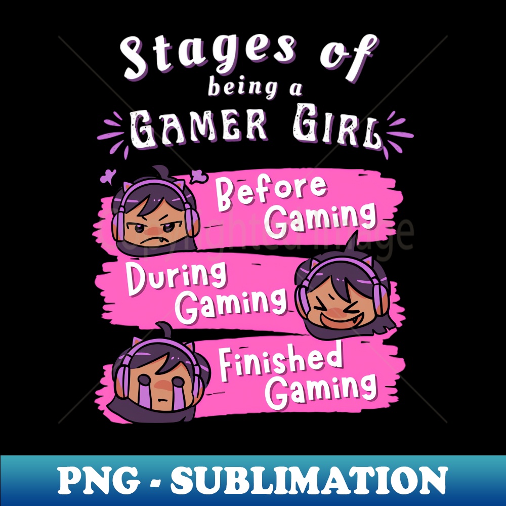 Stages of being a Game Girl - Aesthetic Sublimation Digital | Inspire ...