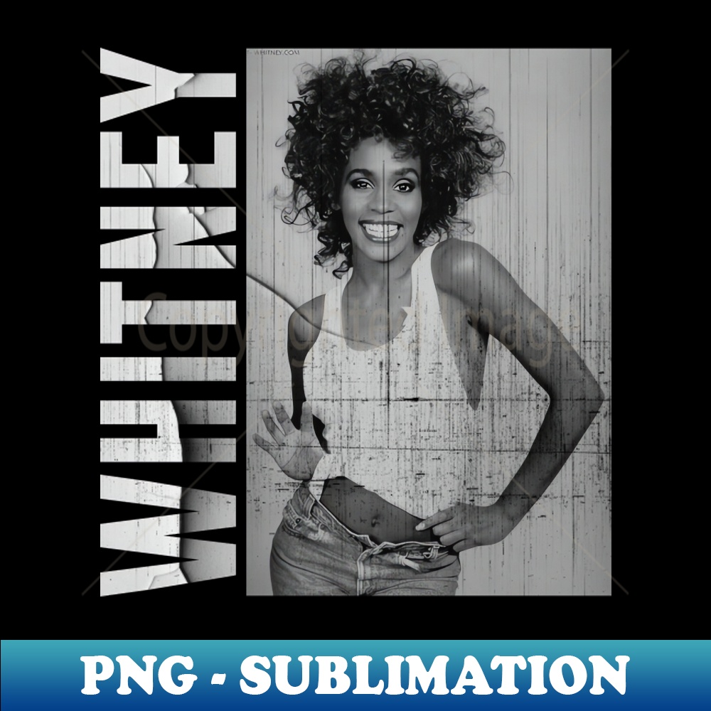 Whitney Houston - PNG Transparent Sublimation File - Spice U | Inspire ...