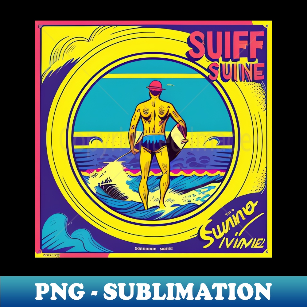 Summer Vintage Beach Surf Vinyl Album Cover - High-Quality P | Inspire ...