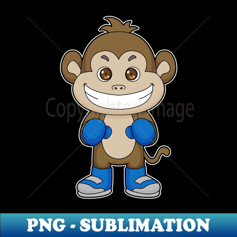 Monkey Boxing Boxer Boxing gloves - Aesthetic Sublimation Di | Inspire ...