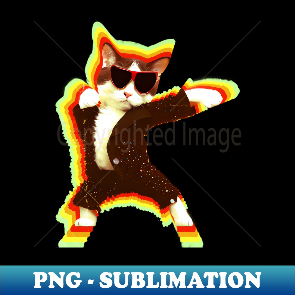 The Dancer Cat - PNG Transparent Sublimation Design - Bold & | Inspire ...