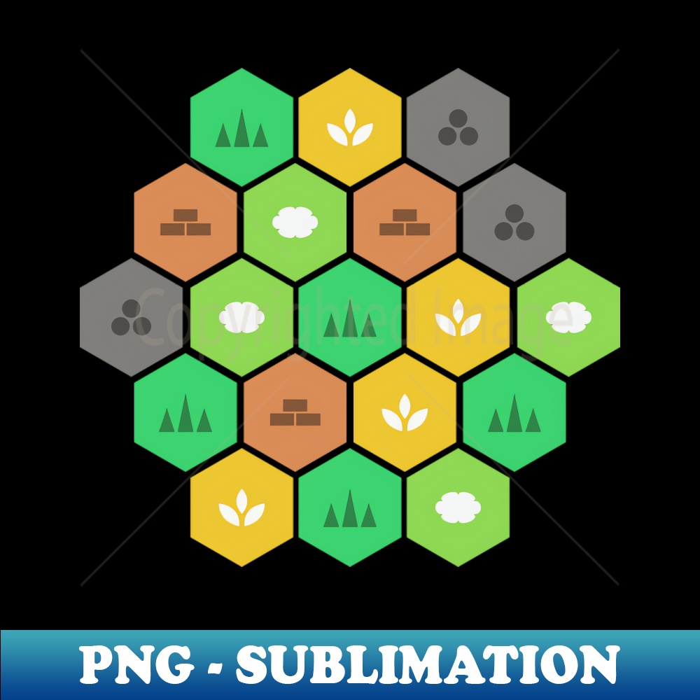 Minimalist Settlers Tile Board Games - Aesthetic Sublimation - Inspire ...