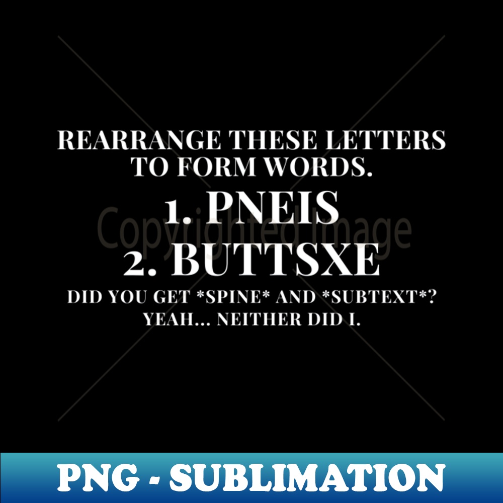 Offensive Adult Humor - Rearrange These Letters - Exclusive - Inspire ...