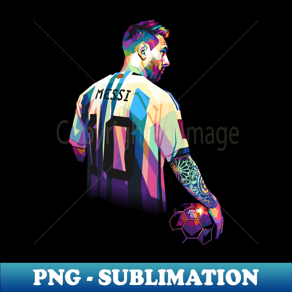 Lionel Messi WPAP - Aesthetic Sublimation Digital File - Tra - Inspire ...
