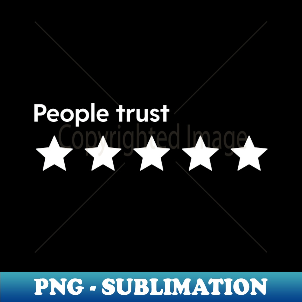 People trust Five stars Recommend - PNG Transparent Sublim | Inspire Uplift