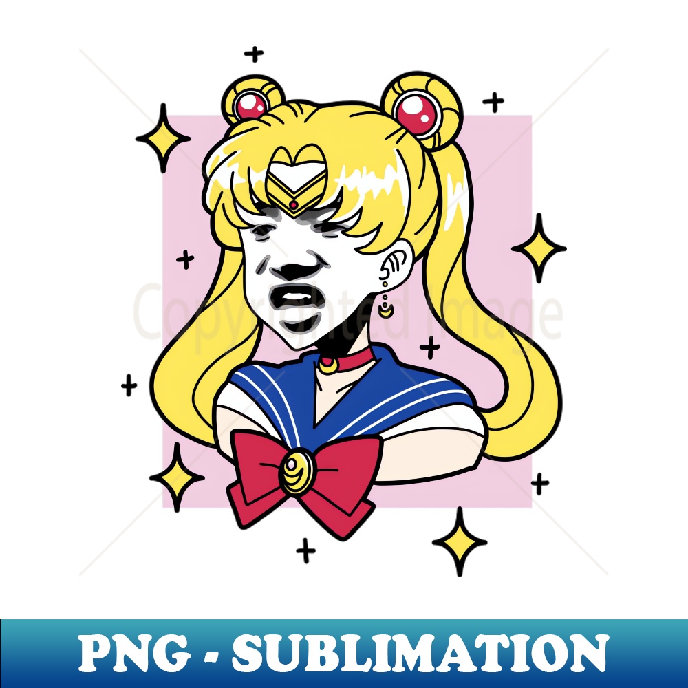 Sailor Moon x WeChat Panda Man - Instant Sublimation Digital | Inspire ...