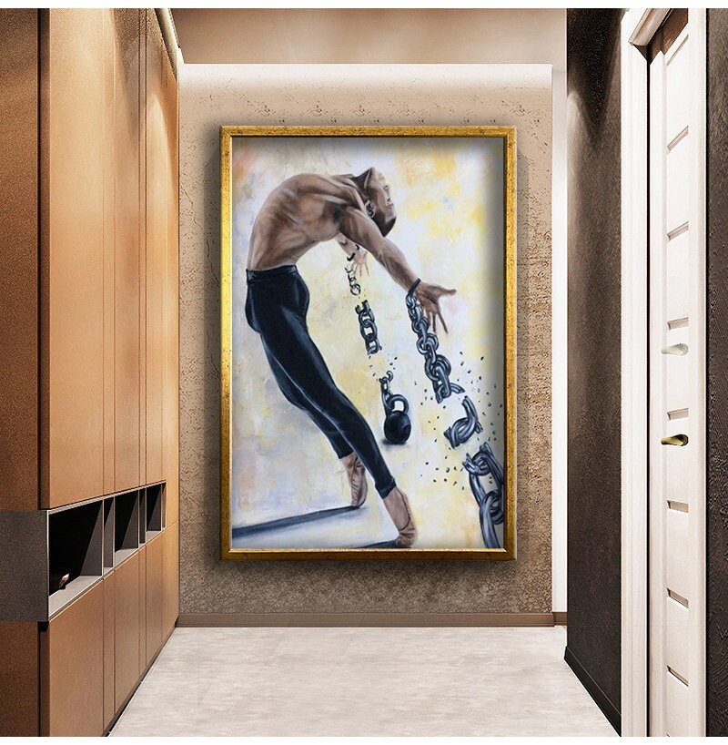 Free Man Who Broke His Chains Canvas Print Mural, Wall Art C | Inspire ...