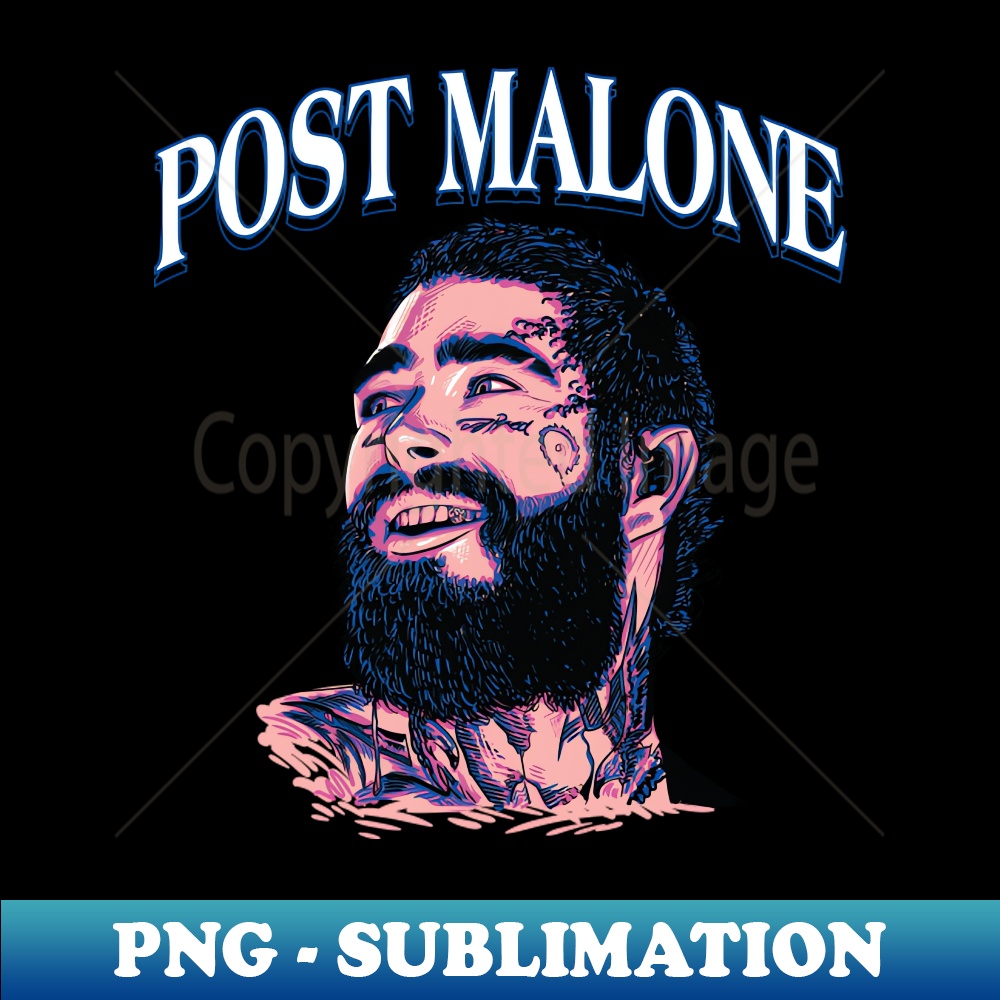 Post Malone - PNG Transparent Digital Download File for Subl - Inspire ...