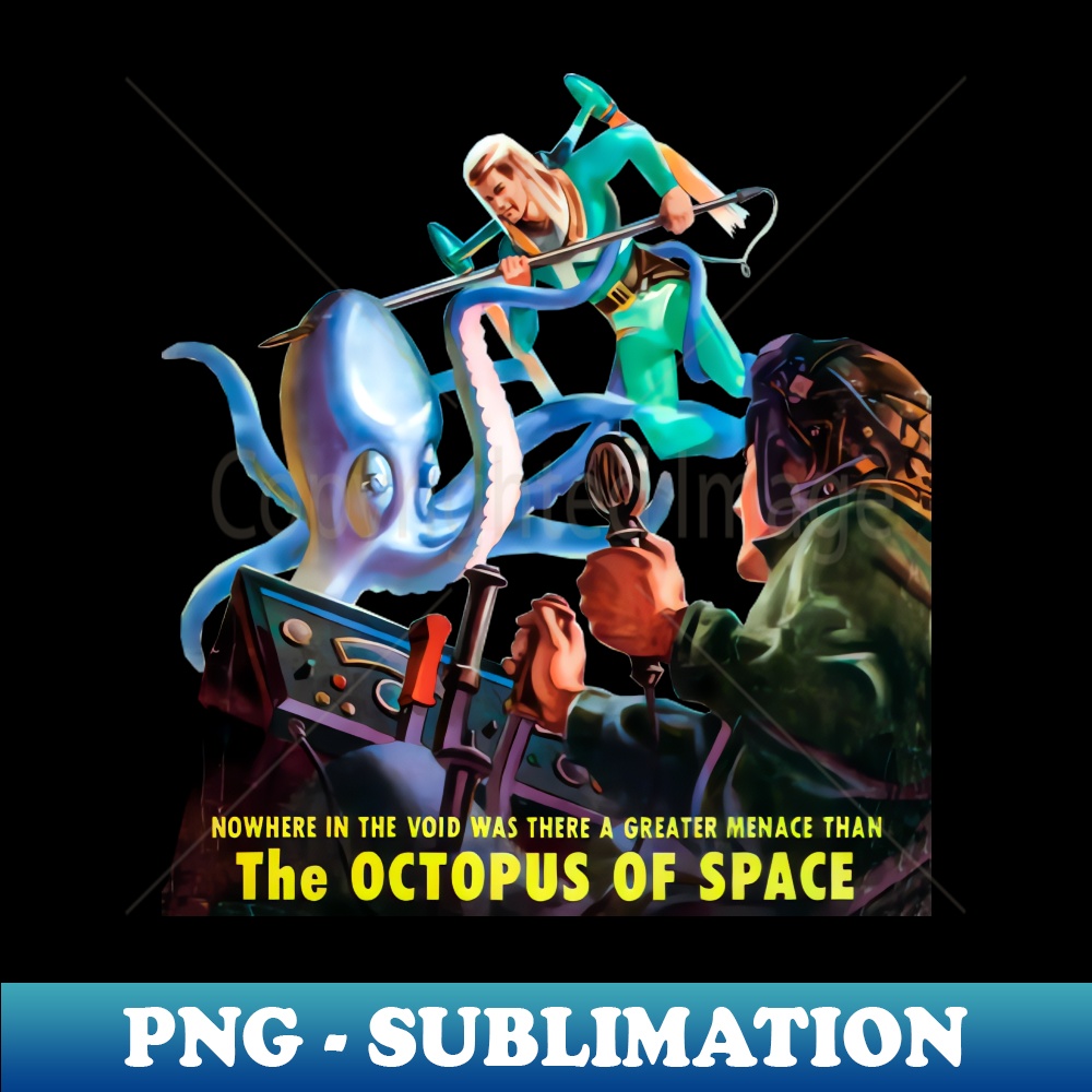 The Octopus of Space Retro Comics Tentacles Vintage Cover Bo | Inspire ...