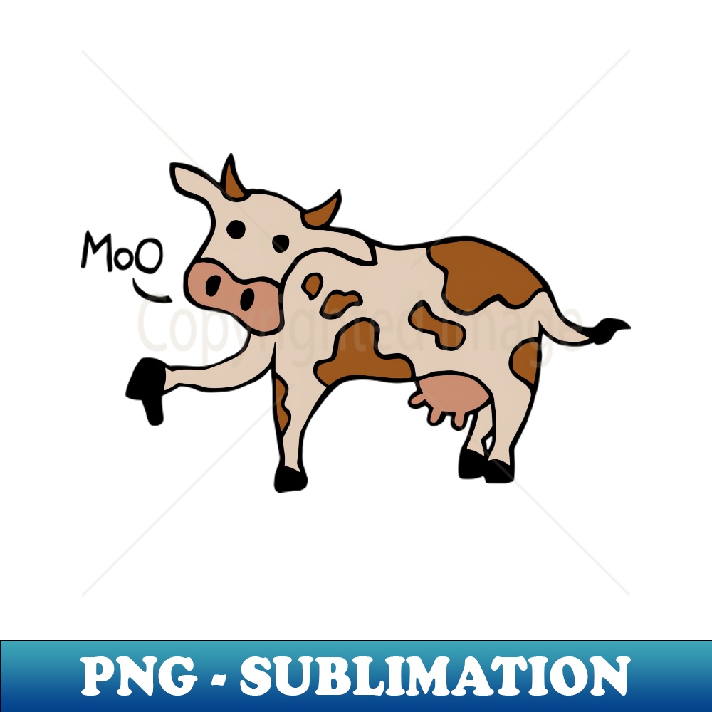 Moo Boo Cow Thumbs Down - PNG Transparent Sublimation Desig | Inspire ...
