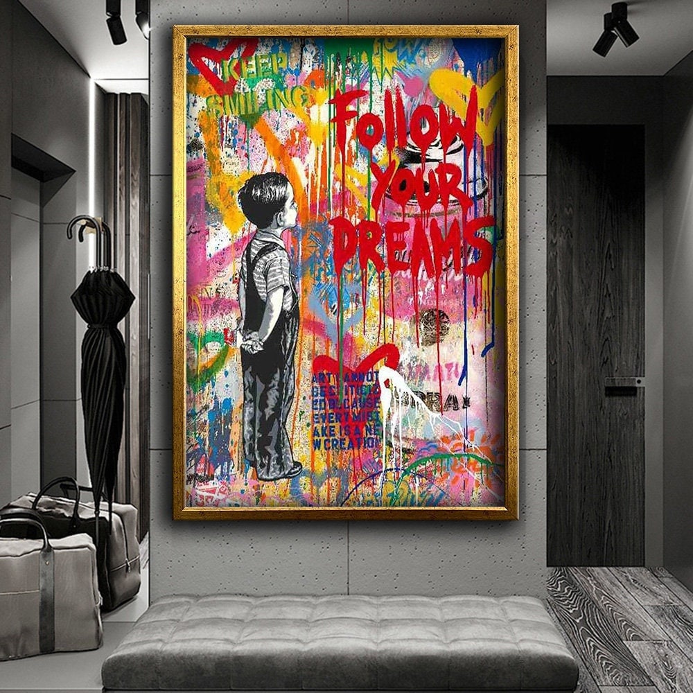 Street Art Graffiti And Child, Street Art Canvas Decor, Free | Inspire ...