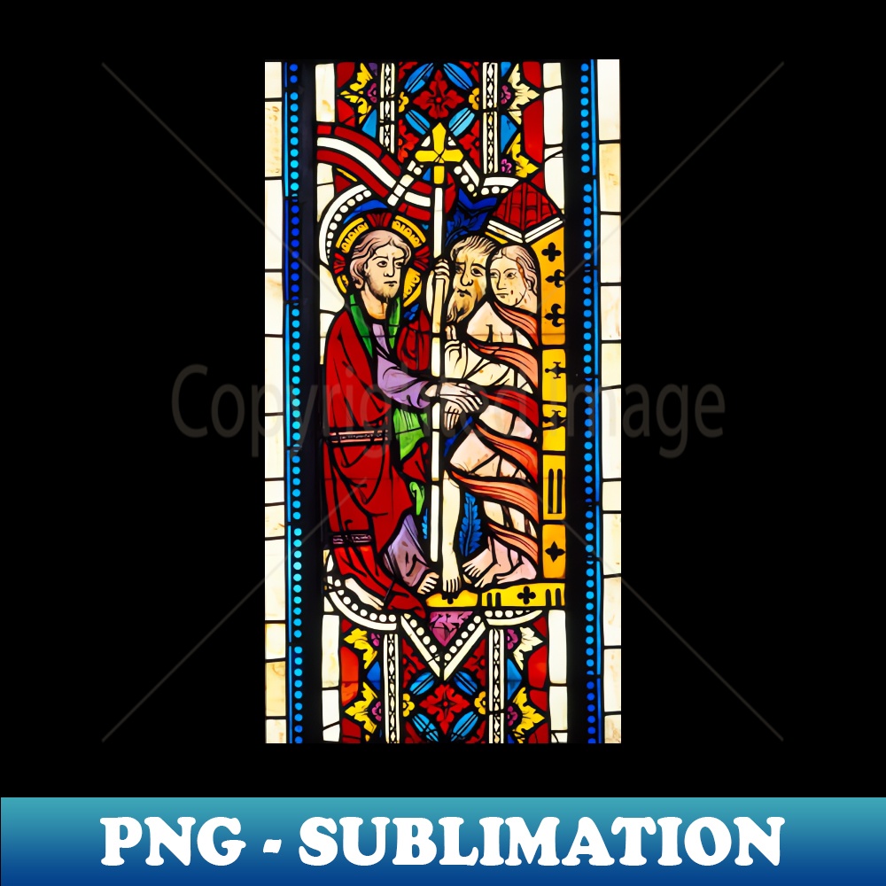 Stained Glass Window of Christ and the Harrowing of Hell - R - Inspire ...