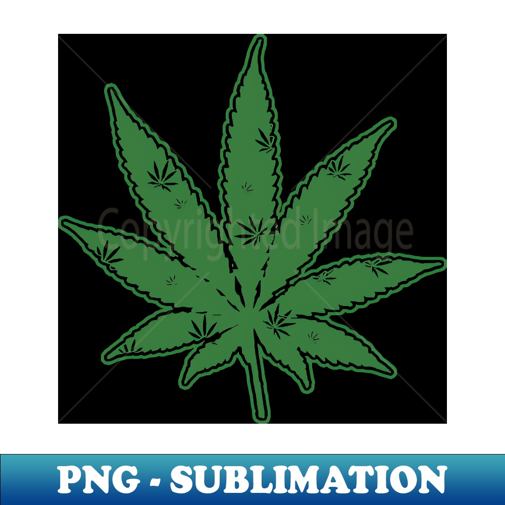 Marijuana Leaf - Artistic Sublimation Digital File - Bold & | Inspire ...