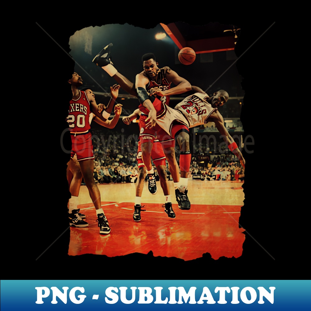 Michael Jordan Taking a Hard Foul From Rick Mahon 1990 - Ret | Inspire ...