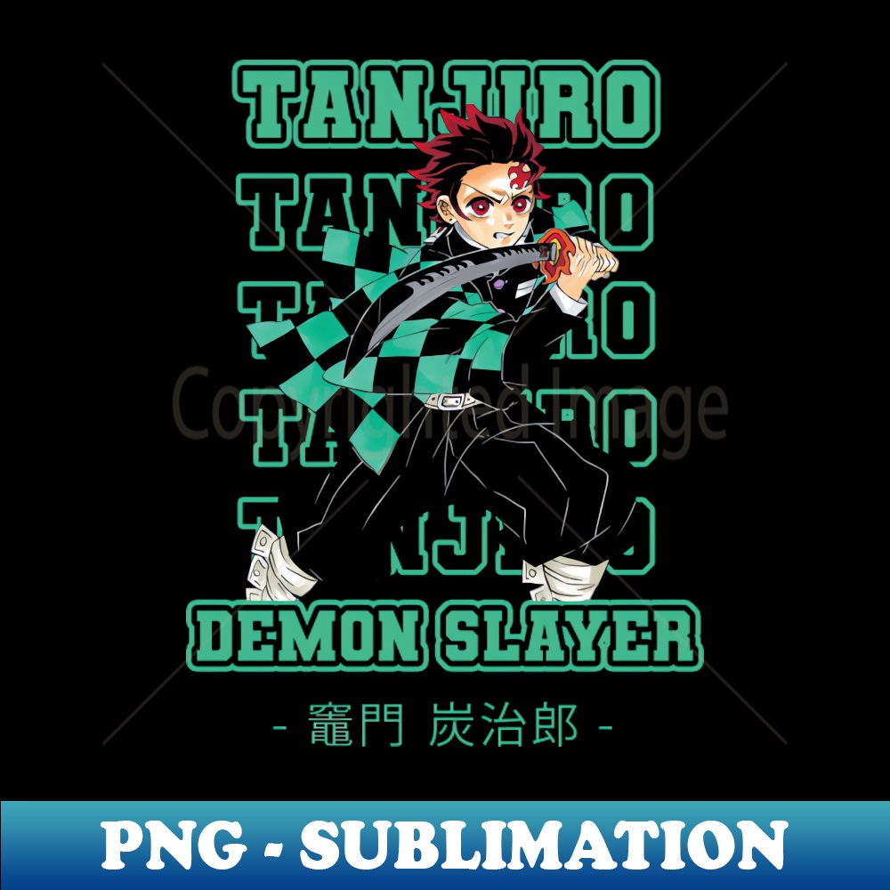Tanjiro Kamado - High-Resolution PNG Sublimation File - Enha - Inspire ...