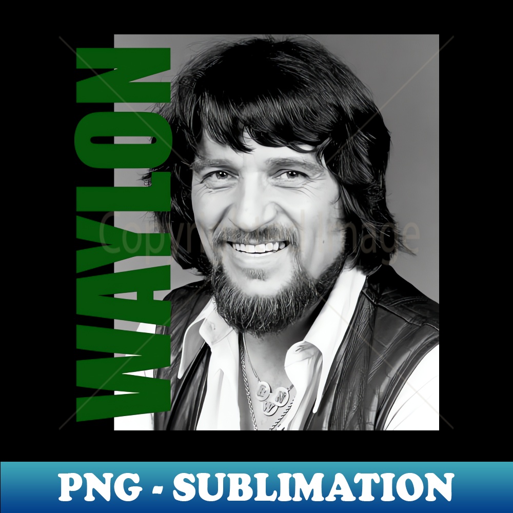 Waylon Jennings - Retro Aesthetic Fan Art - Exclusive PNG Su | Inspire ...