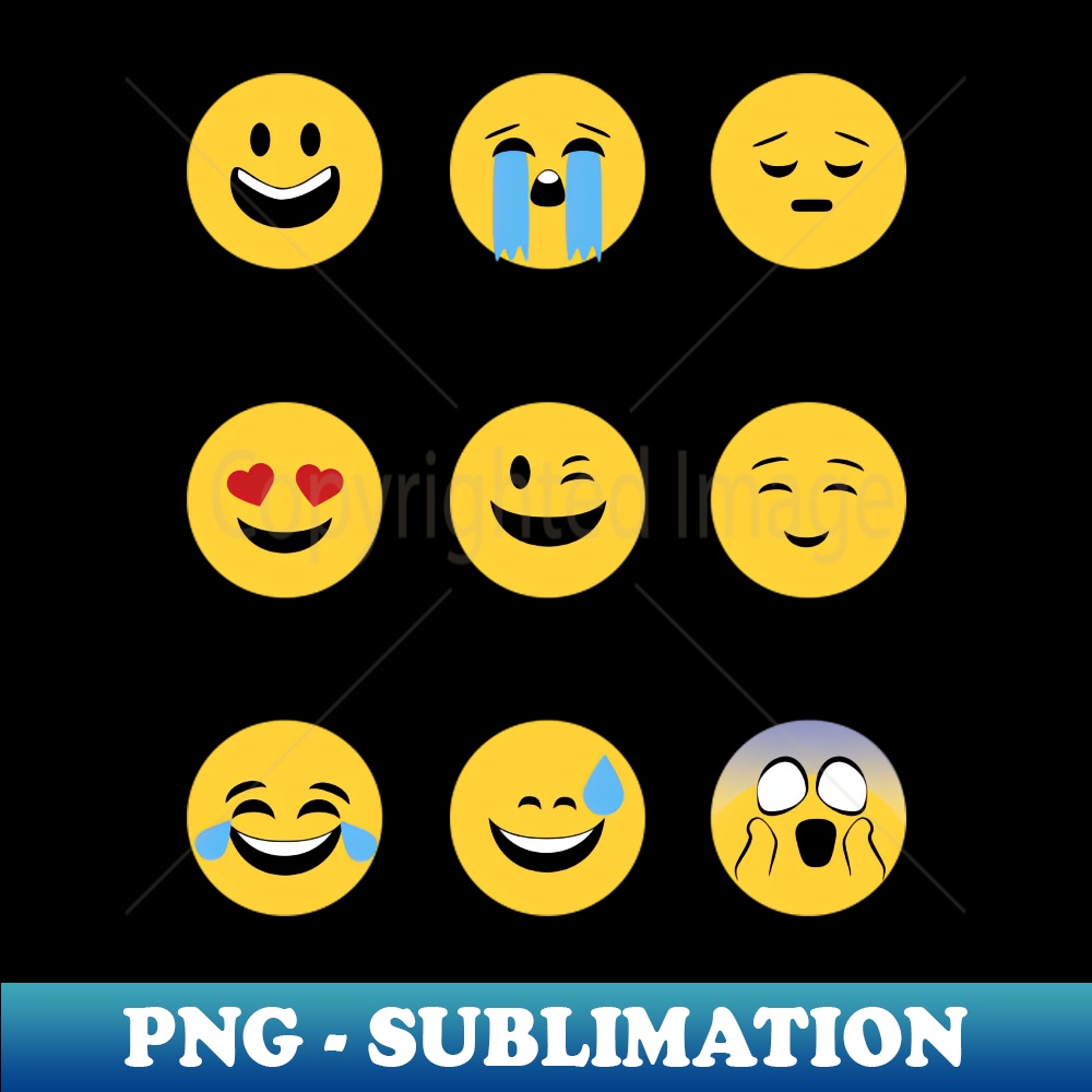 Yellow Emotions - High-Resolution PNG Sublimation File - Cre | Inspire ...