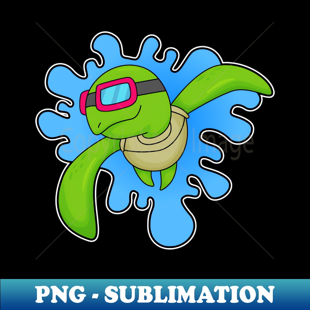 Turtle Swimming Swimming goggles - Artistic Sublimation Digi | Inspire ...