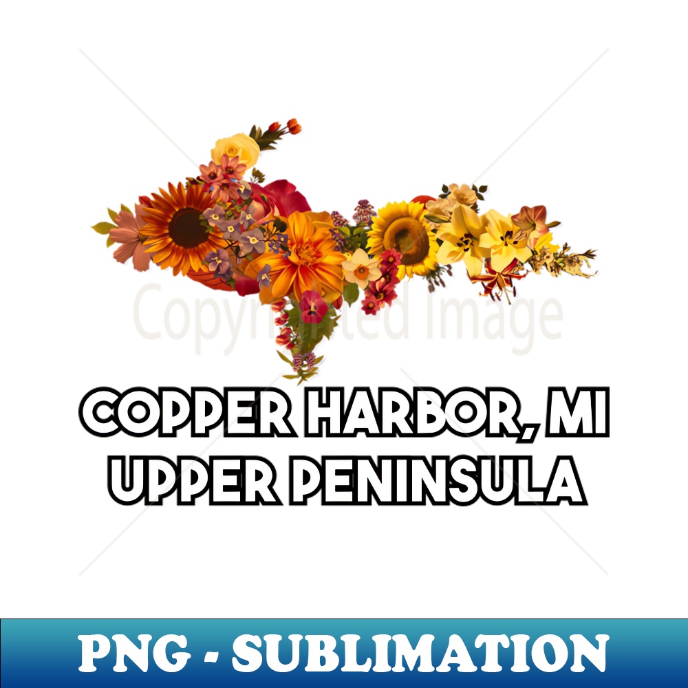 Floral Copper Harbor UP Logo - High-Resolution PNG Sublimati | Inspire ...