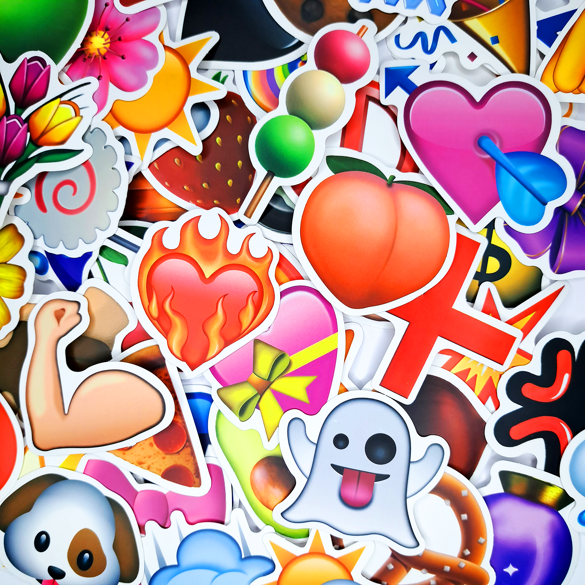 60 PCS Funny Emoji Sticker Pack, Children Laptop Stickers | Inspire Uplift