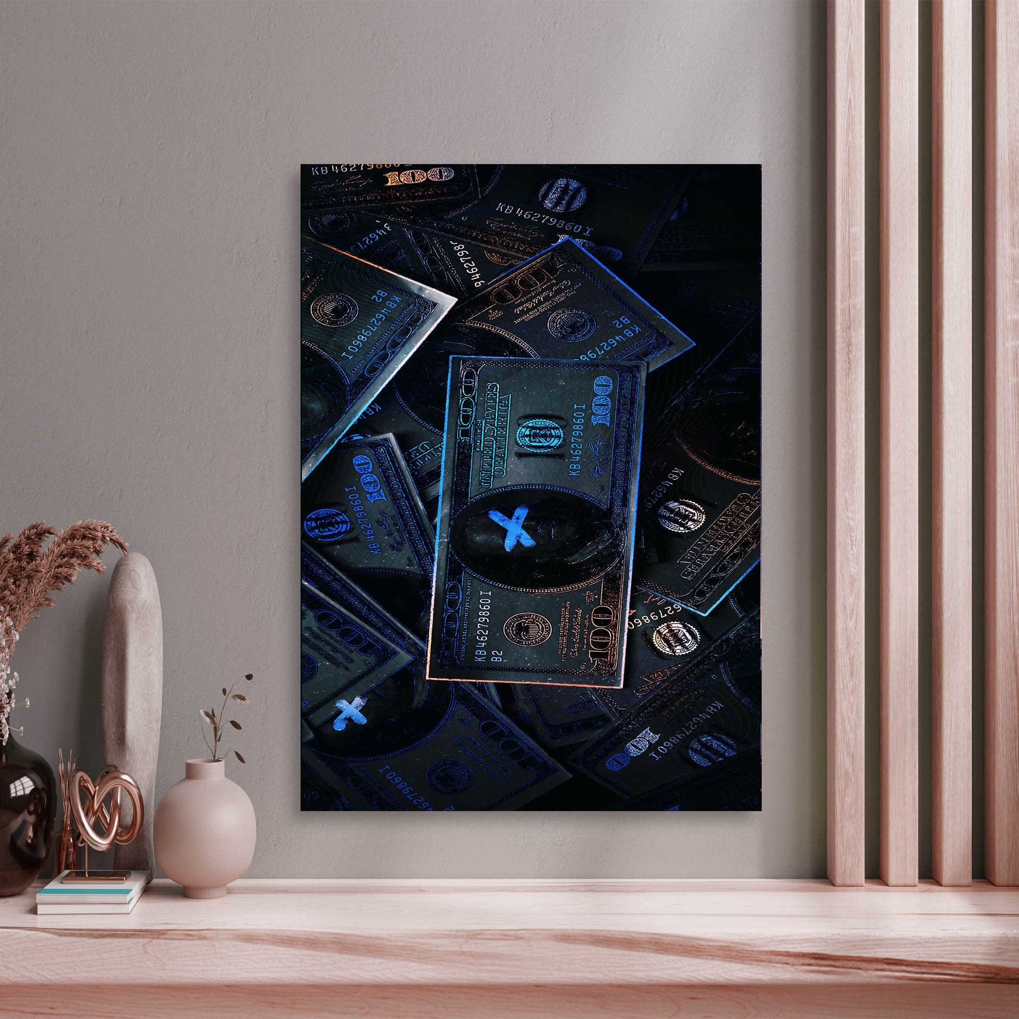 Wall art Cash Money, Cash Canvas Wall Art, Money Canvas Wall | Inspire ...