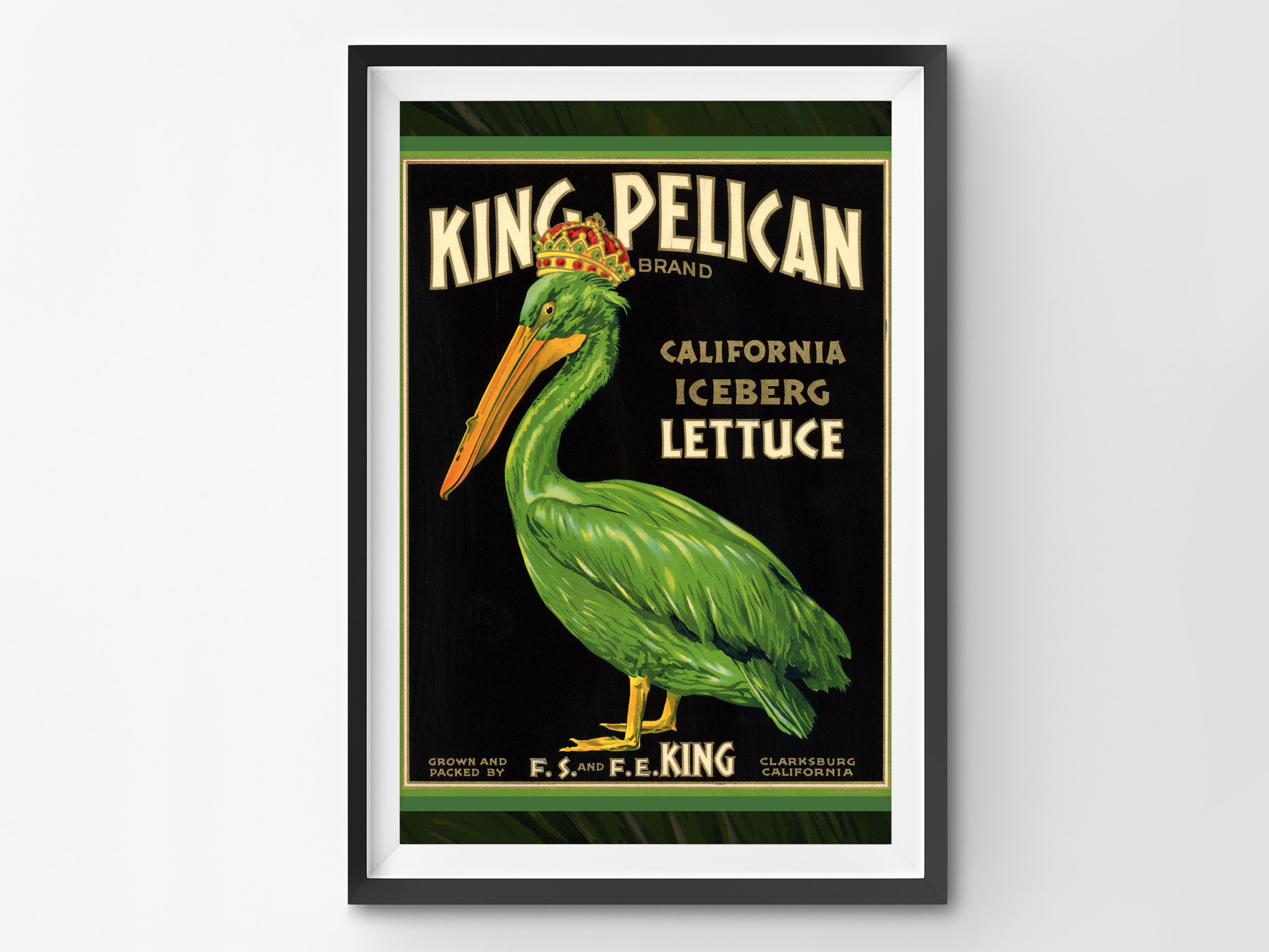 1920 King Pelican Lettuce POSTER! (up to 24 x 36) - Kitchen | Inspire ...