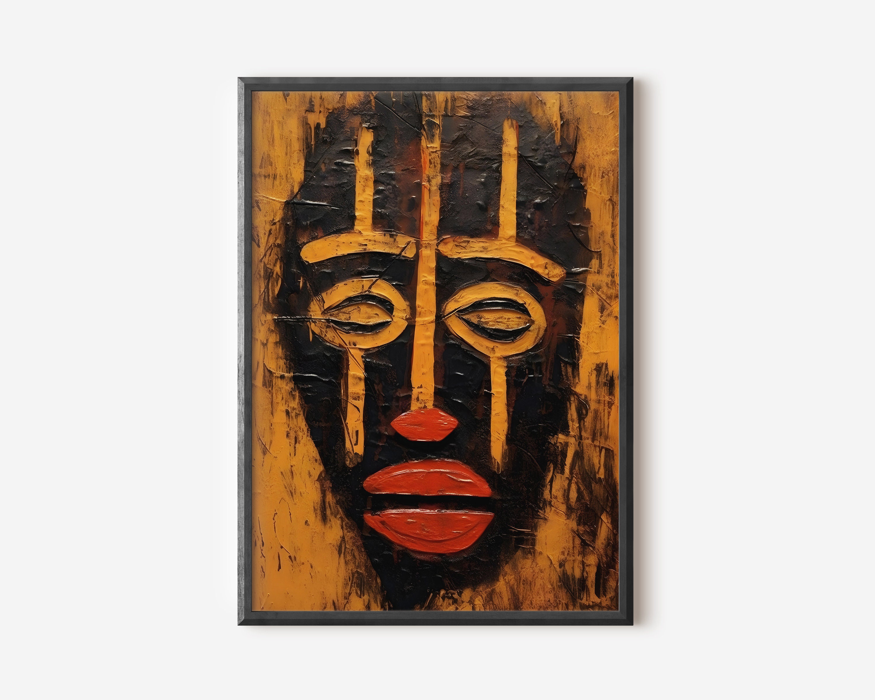 Basquiat Style Abstract Exhibition Art Poster, Jean Michel B | Inspire ...