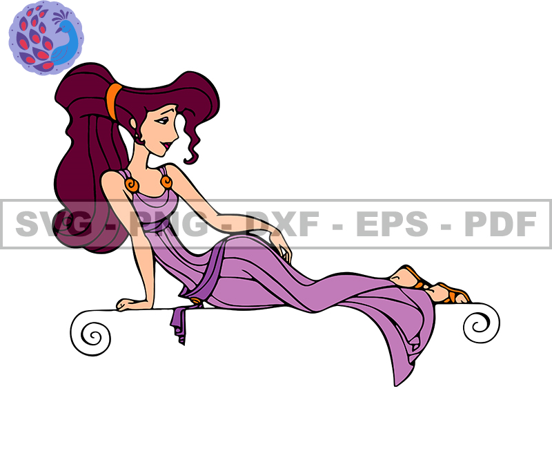 Megara Disney Svg, Cartoon Customs SVG, EPS, PNG, DXF 220 | Inspire Uplift