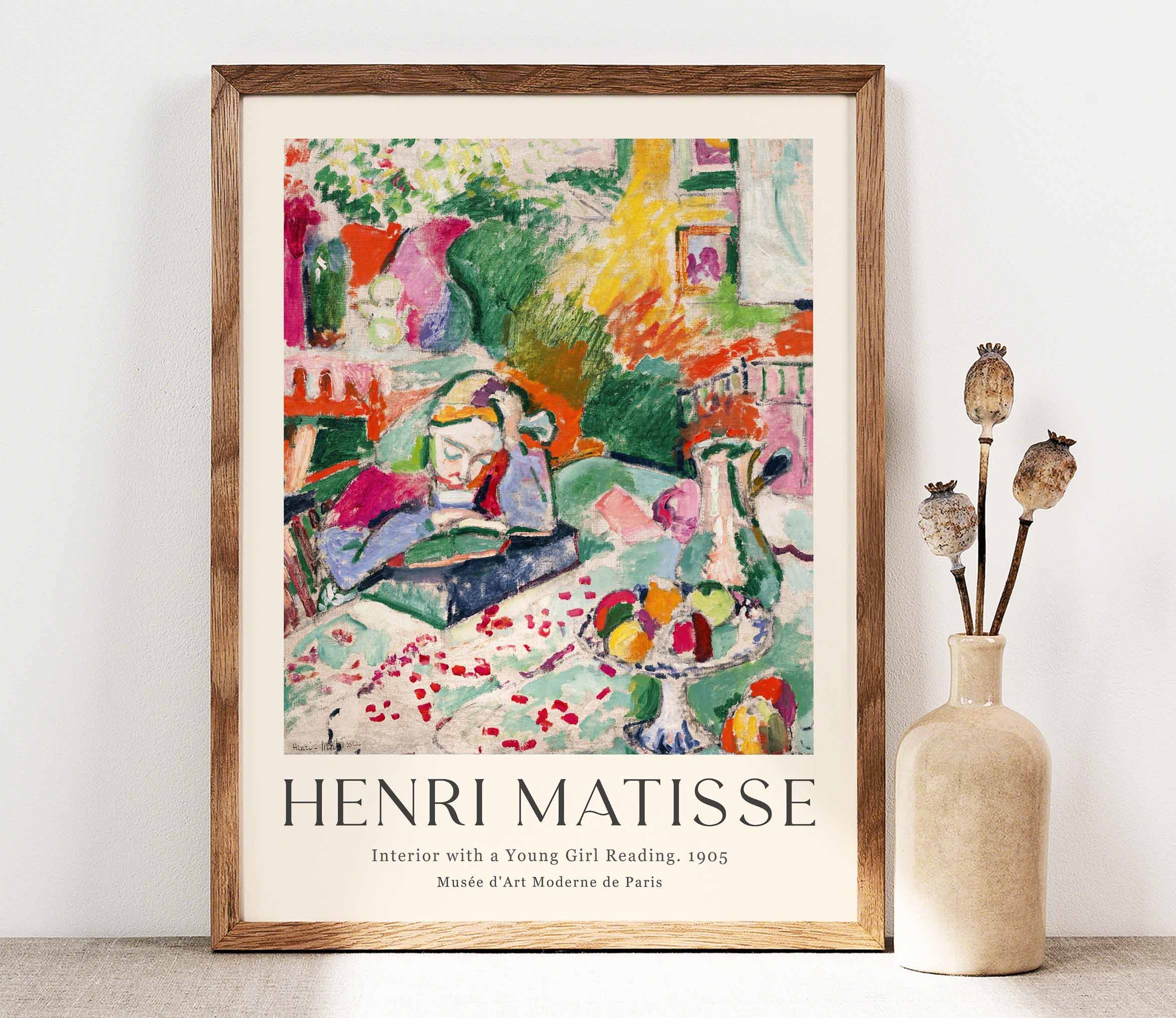 Henri Matisse Print, Interior with a Young Girl Poster, Gall | Inspire ...