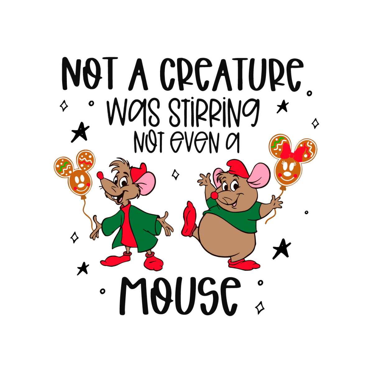 Not A Creature Was Stirring Not Even A Mouse SVG Cricut File | Inspire ...