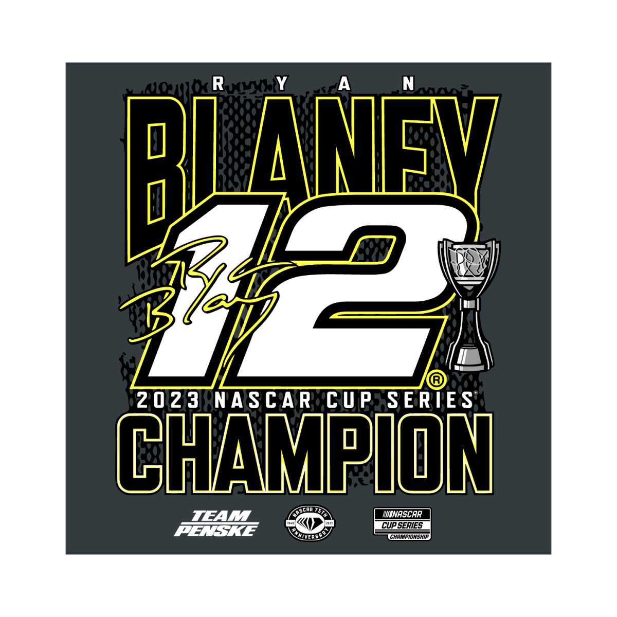 Congrats Ryan Blaney 12 NASCAR Cup Series Champion SVG - Inspire Uplift