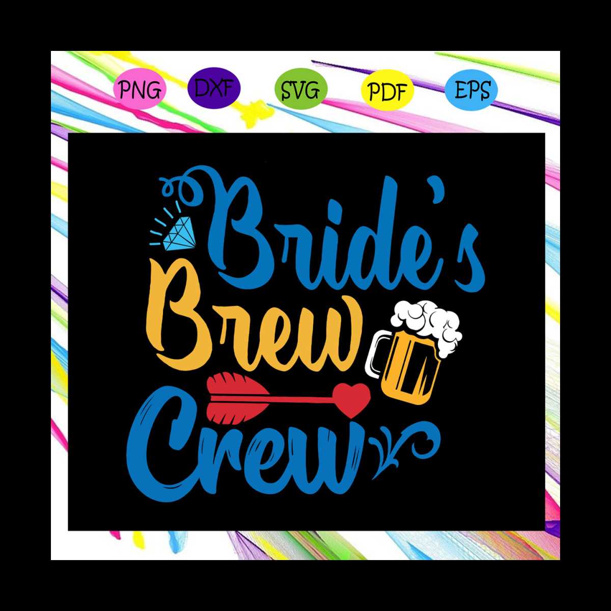 Brides brew crew svg, bride svg, brew svg, beer bachelorette | Inspire ...