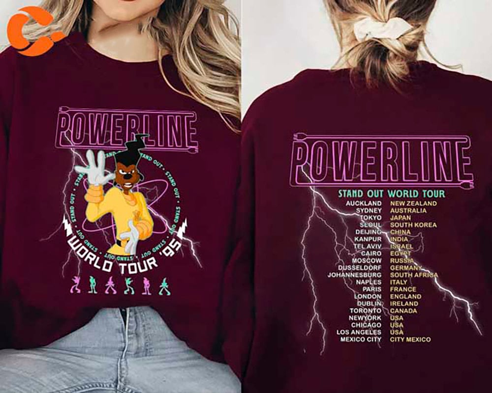 Disney A Goofy Movie Powerline World Tour 95 Retro Vintage S - Inspire ...