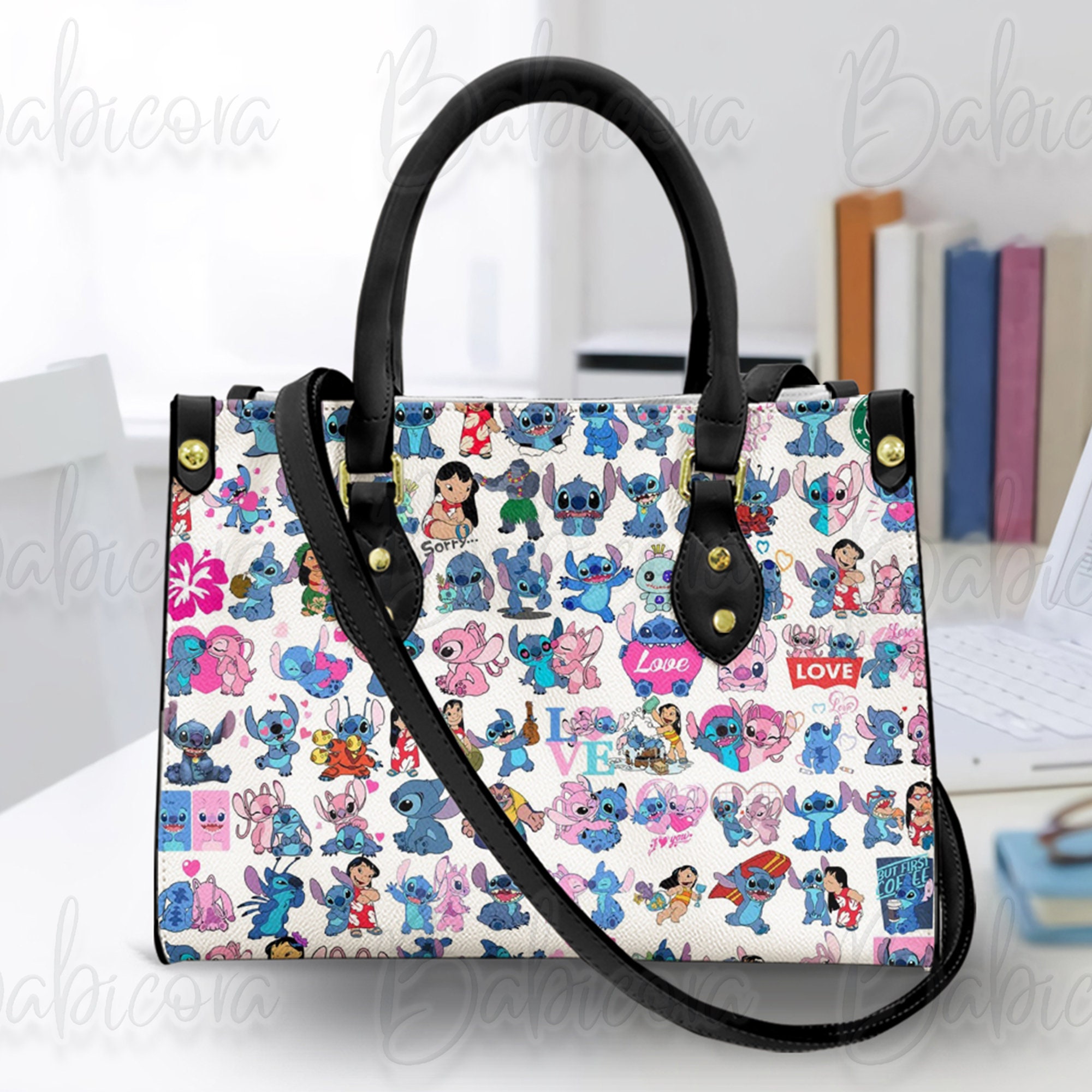 Stitch Disney Bag, Lilo And Stitch Leather Handbag Wallet, D | Inspire ...
