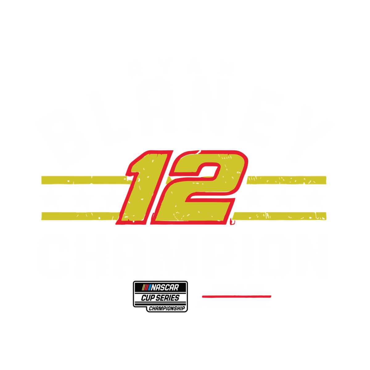 Ryan Blaney Team Penske NASCAR Cup Series Champion SVG | Inspire Uplift