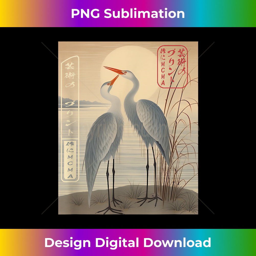 Cranes of Tradition Ukiyo-e Japanese - Artisanal Sublimation | Inspire ...