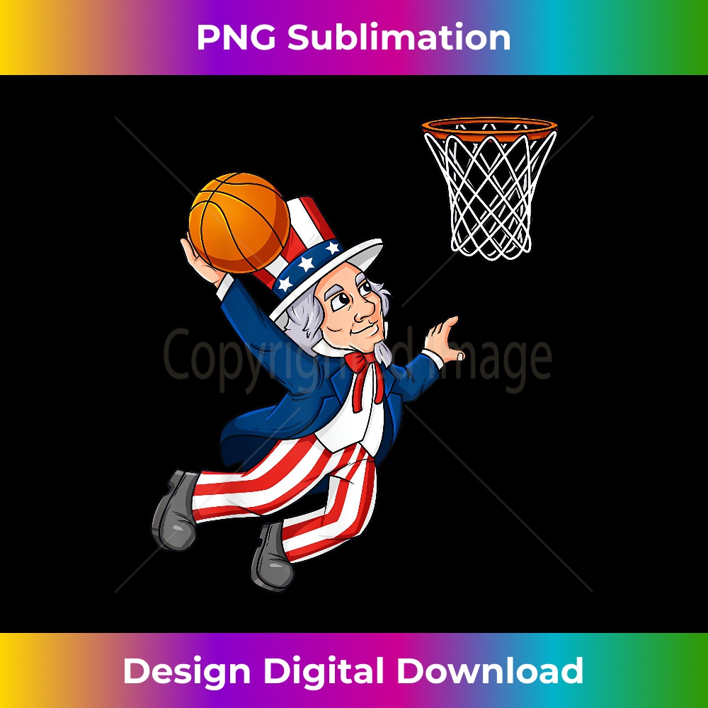 Basketball Uncle Sam 4th Of July Patriotic Dunki - Edgy Subl | Inspire ...