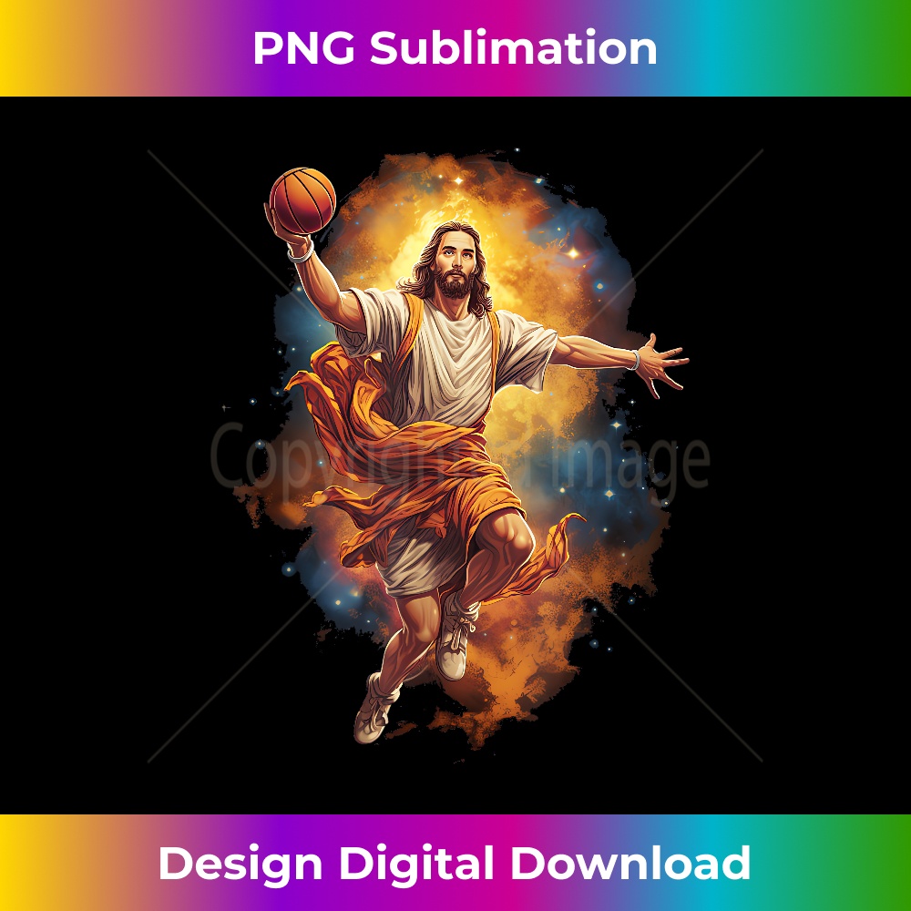 Funny Jesus Playing Basketball - Sleek Sublimation PNG Downl - Inspire ...