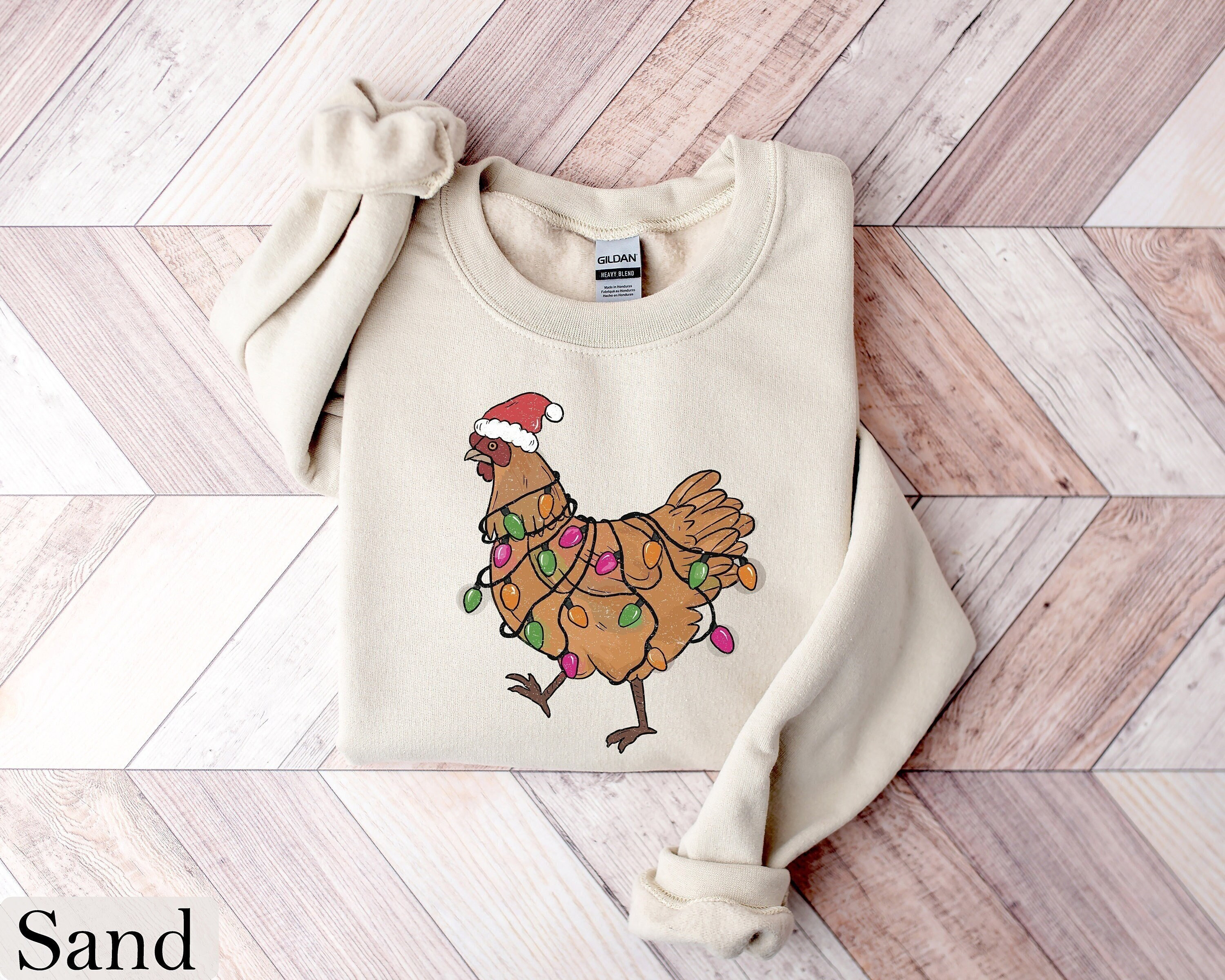 Christmas Chickens Sweatshirt, Funny Chickens Sweater, Funny - Inspire ...