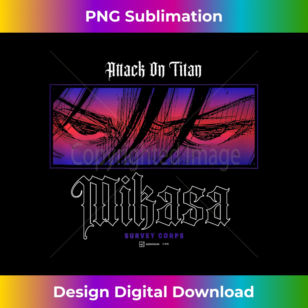 Attack on Titan Mikasa Eyes Survey Corps Big Panel Manga Tan | Inspire ...