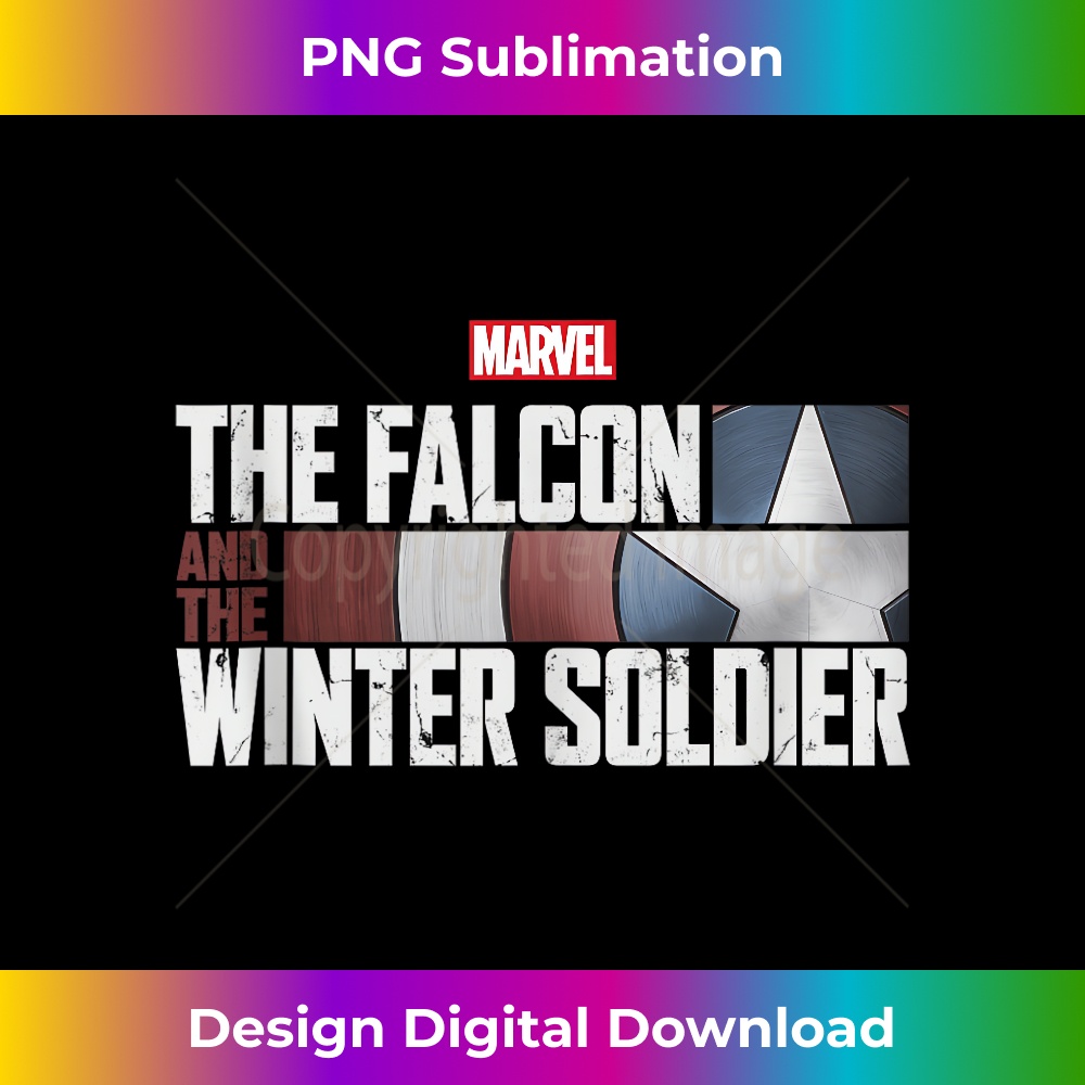 Marvel The Falcon And The Winter Soldier Shield Logo Tank To | Inspire ...